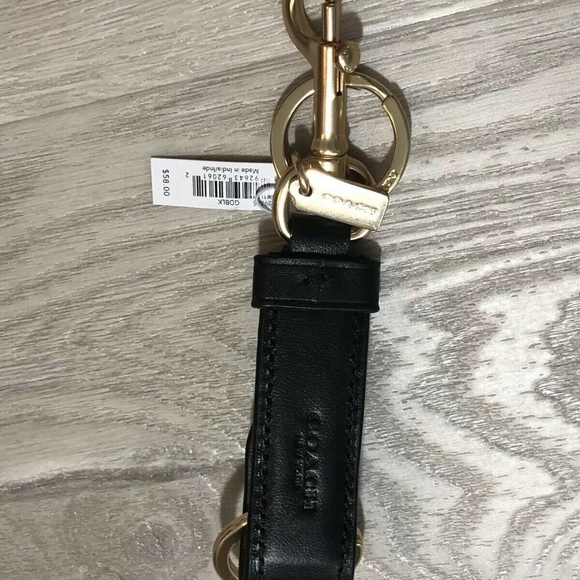 Coach | Accessories | Coach Leather Trigger Snap Bag Charm Valet Key ...